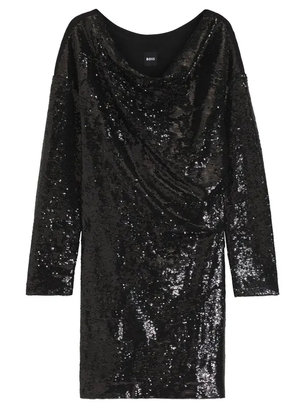 BOSS Sequin Mini Dress - Black