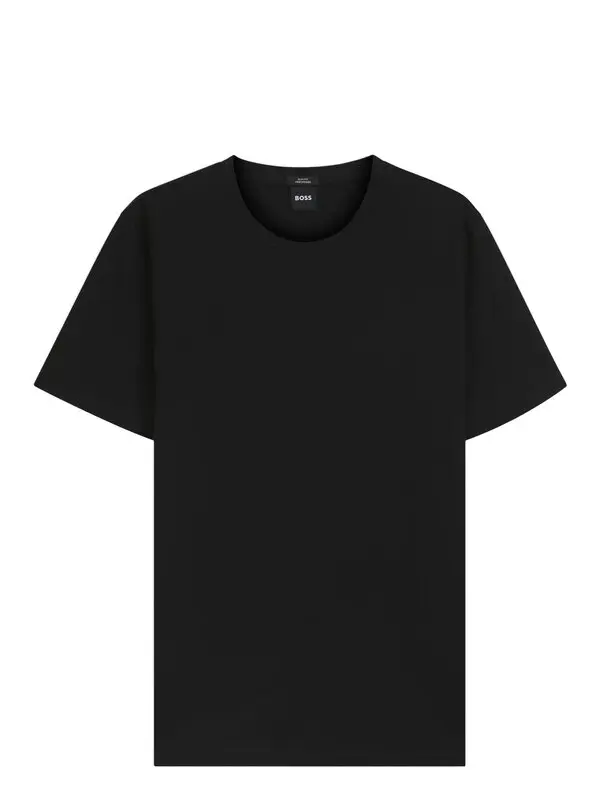 BOSS Slim-fit T-shirt In Mercerized Cotton - Black