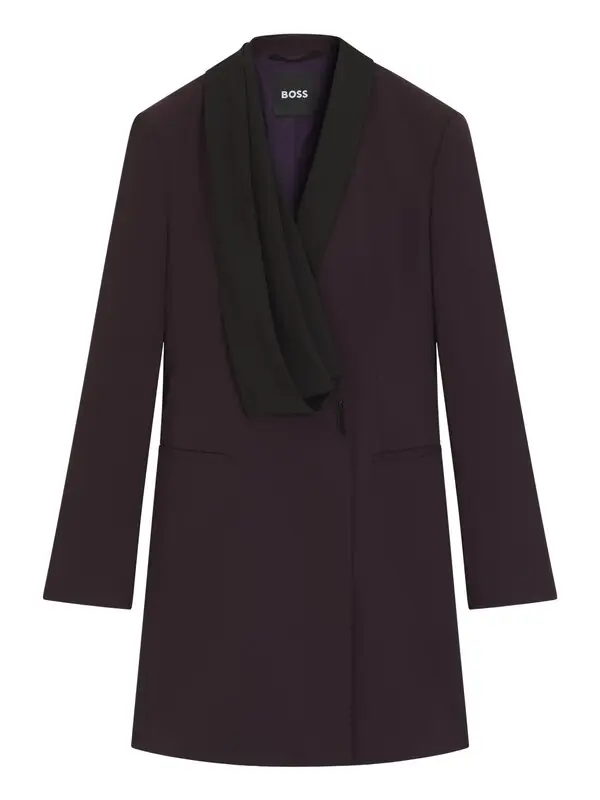 BOSS Wool Tuxedo Dress - Light Purple