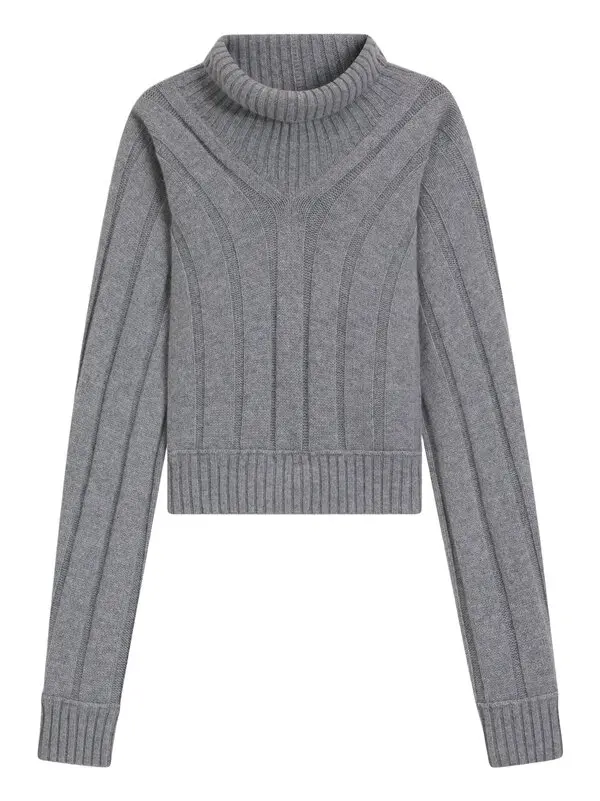 BOSS Rollneck Sweater - Light Grey