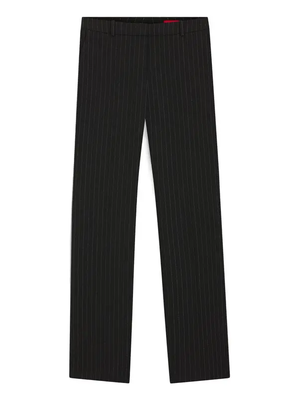 Hugo Pinstriped Straight Trousers - Patterned