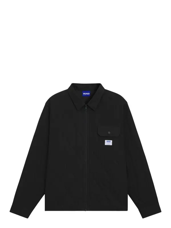 Hugo Relaxed-fit Shirt With Padding - Black
