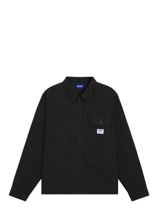 Hugo Relaxed-fit Shirt With Padding - Black