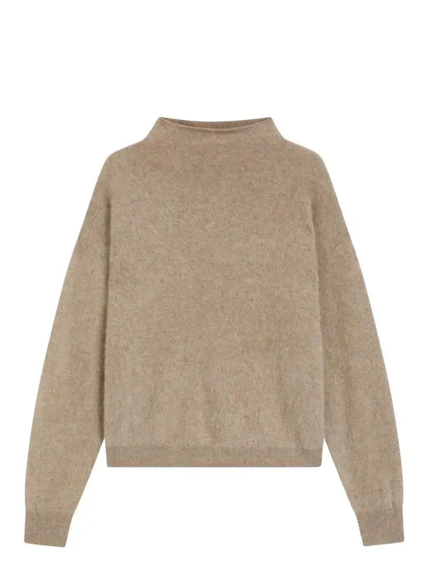 BOSS High-neck Cashmere Sweater - Dark Grey