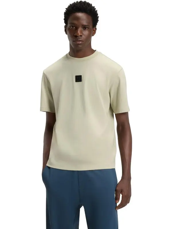 Hugo X Rb T-shirt With Bull-graphic Logo Patch - Light Beige