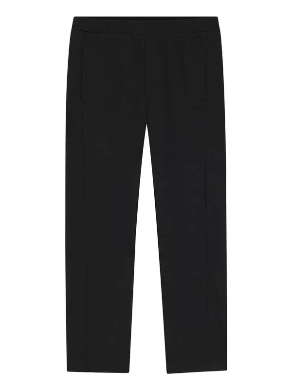 BOSS Quilted-jacquard Tracksuit Bottoms In A Regular Fit - Black