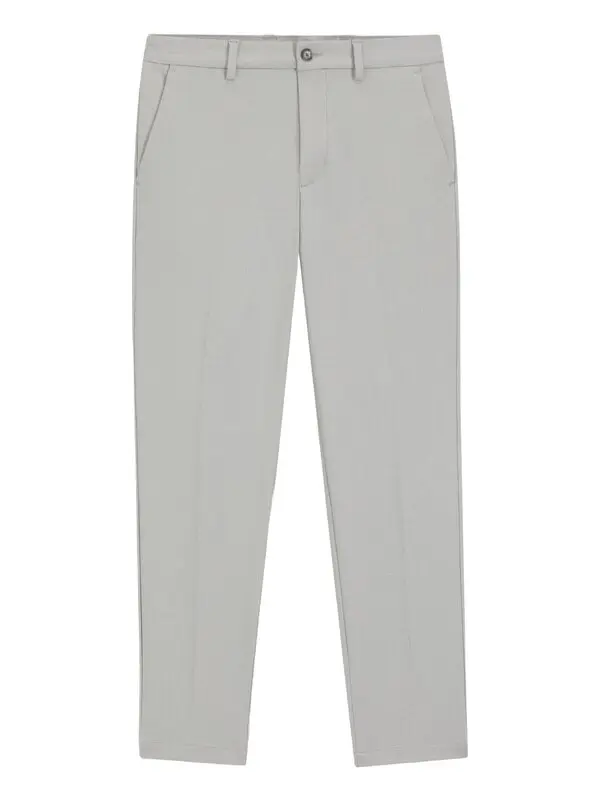 BOSS Slim-fit Dobby Trousers - Silver