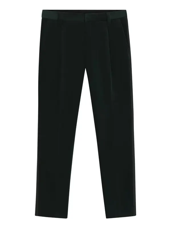 Hugo Slim-fit Cotton Velvet Trousers - Light Green