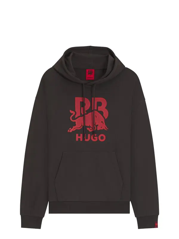 Hugo X Rb Bull-graphic Hoodie - Dark Brown