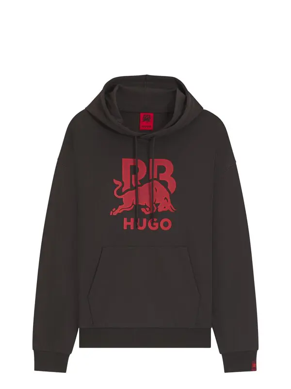 Hugo X Rb Bull-graphic Hoodie - Dark Brown