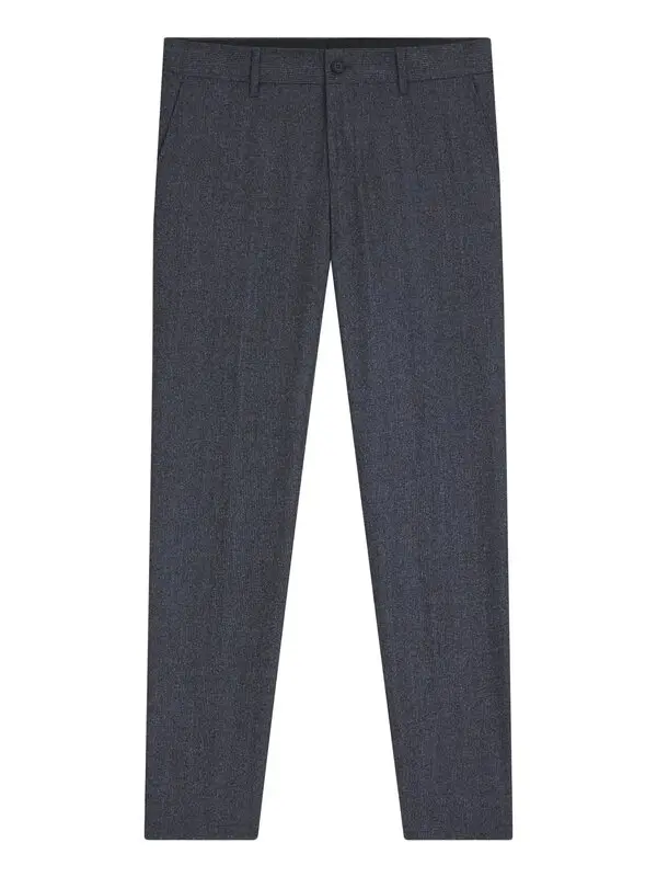 BOSS Slim-fit Virgin Wool Trousers - Light Blue