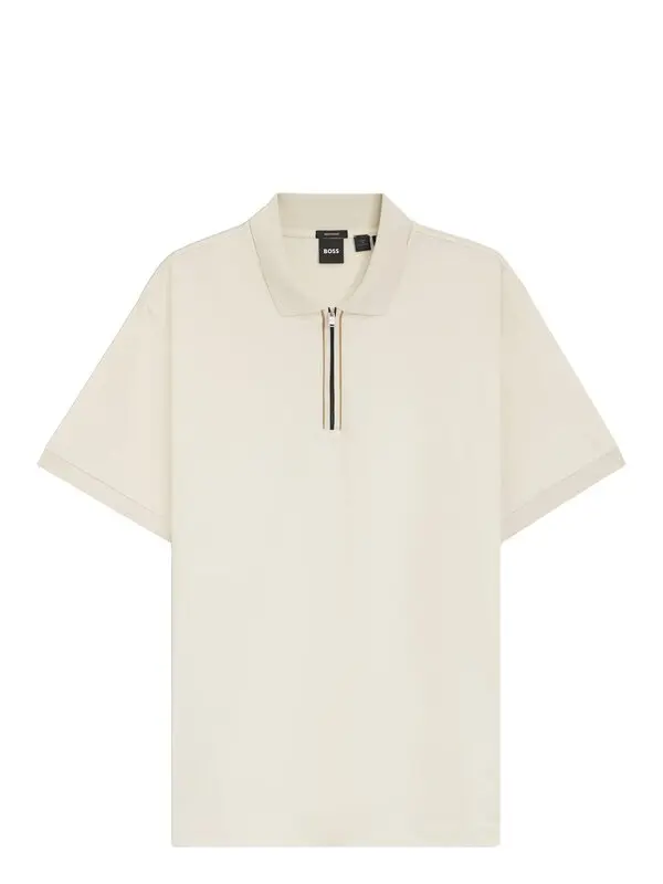 BOSS Regular-fit Polo Shirt In Mercerized Cotton - White