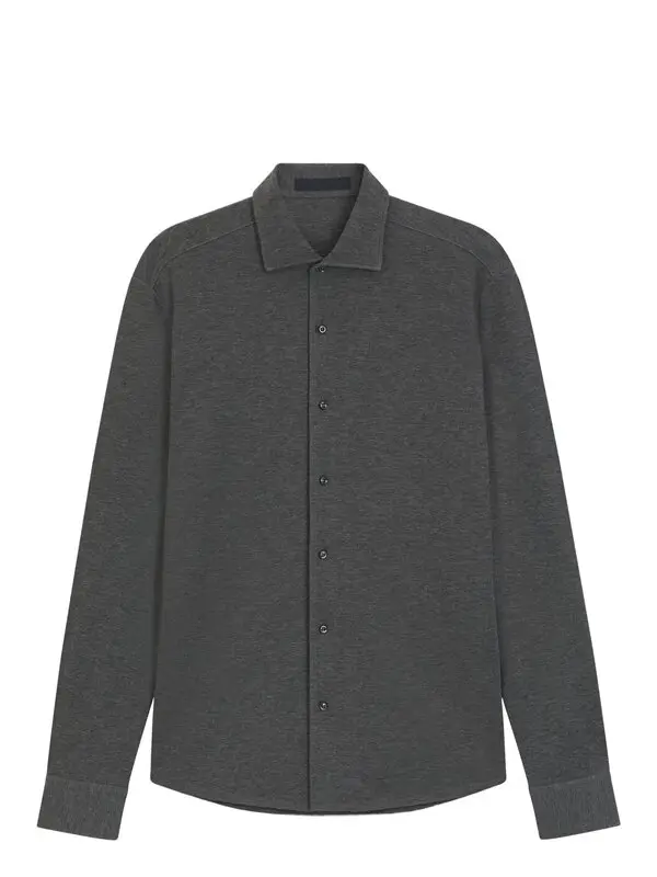 BOSS Beckham X Slim-fit Shirt In Cotton Jersey - Grey