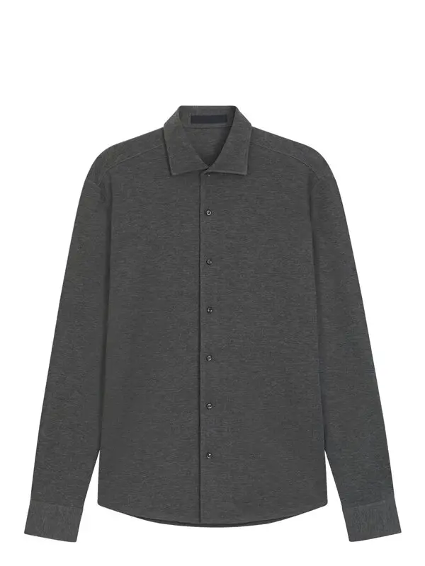 BOSS Beckham X Slim-fit Shirt In Cotton Jersey - Grey