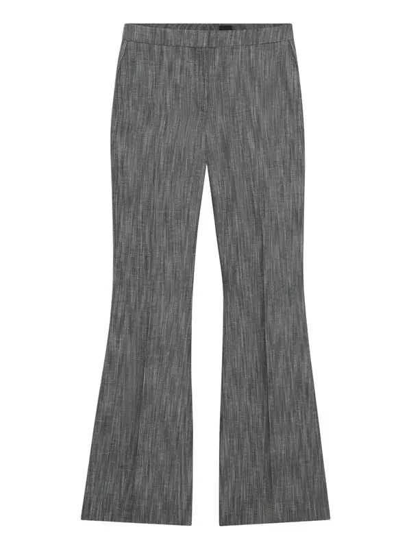 BOSS Regular-fit Trousers In Melange Denim - Patterned