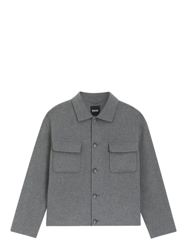 BOSS Relaxed-fit Jacket - Light Grey