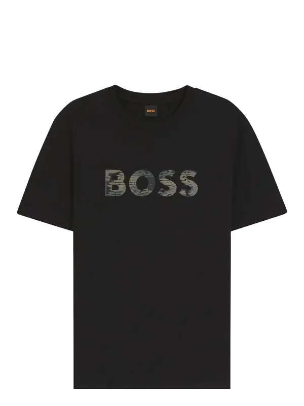 BOSS Regular-fit T-shirt In Cotton Jersey - Black