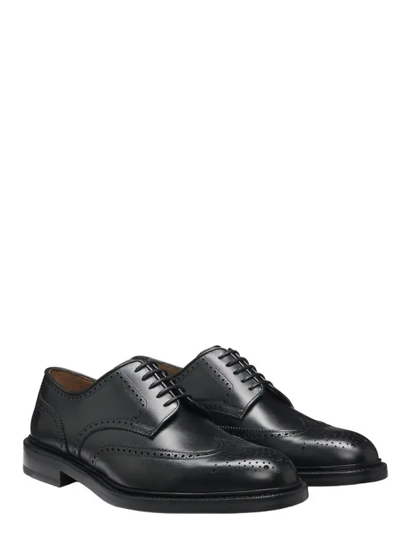 BOSS Brogue-detail Derby Shoes - Black