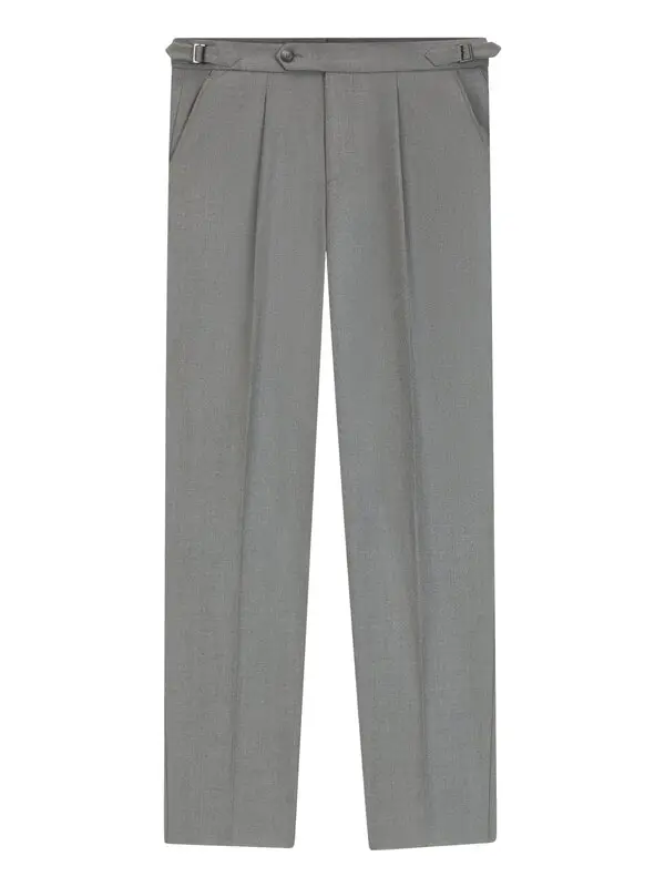 BOSS Melange Tapered-fit Trousers - Silver