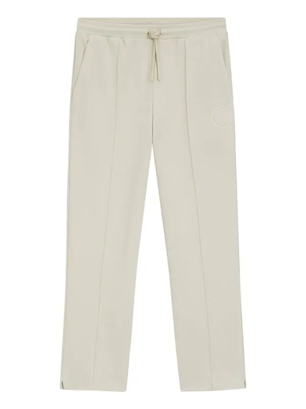 BOSS Cotton-blend Tracksuit Bottoms With Tennis-themed Logo - Light Beige