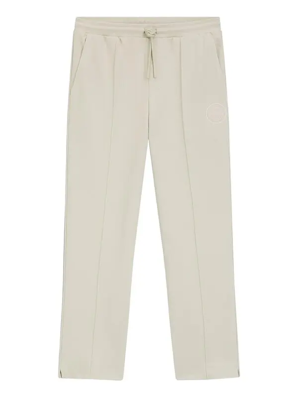 BOSS Cotton-blend Tracksuit Bottoms With Tennis-themed Logo - Light Beige