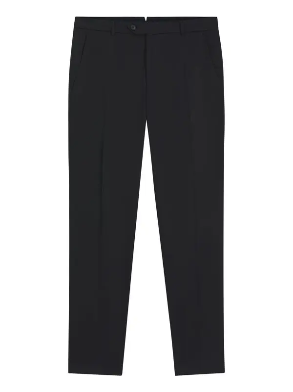 BOSS Tapered-fit Stretch Trousers - Dark Blue