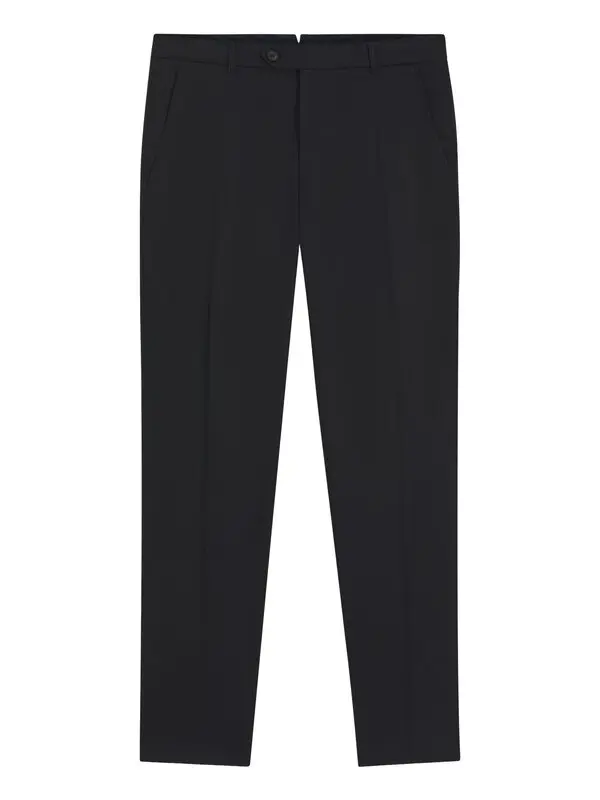 BOSS Tapered-fit Stretch Trousers - Dark Blue
