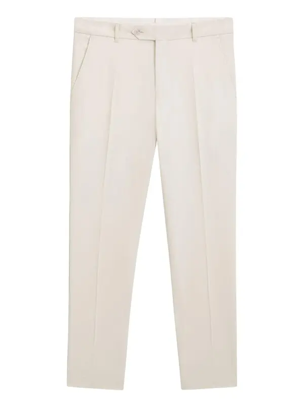 BOSS Tapered-fit Stretch Trousers - White