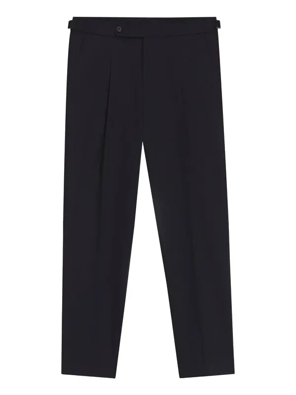 BOSS Tapered-fit Trousers - Dark Blue