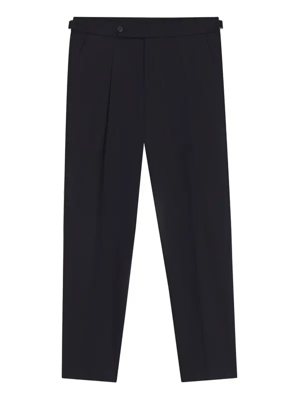 BOSS Tapered-fit Trousers - Dark Blue