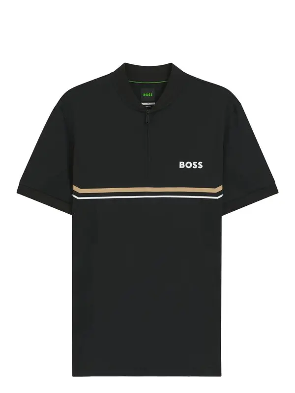 BOSS Polo Shirt With Seamless Bodymapping - Black