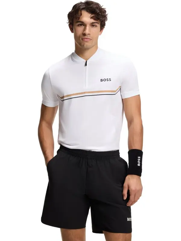 BOSS Polo Shirt With Seamless Bodymapping - White