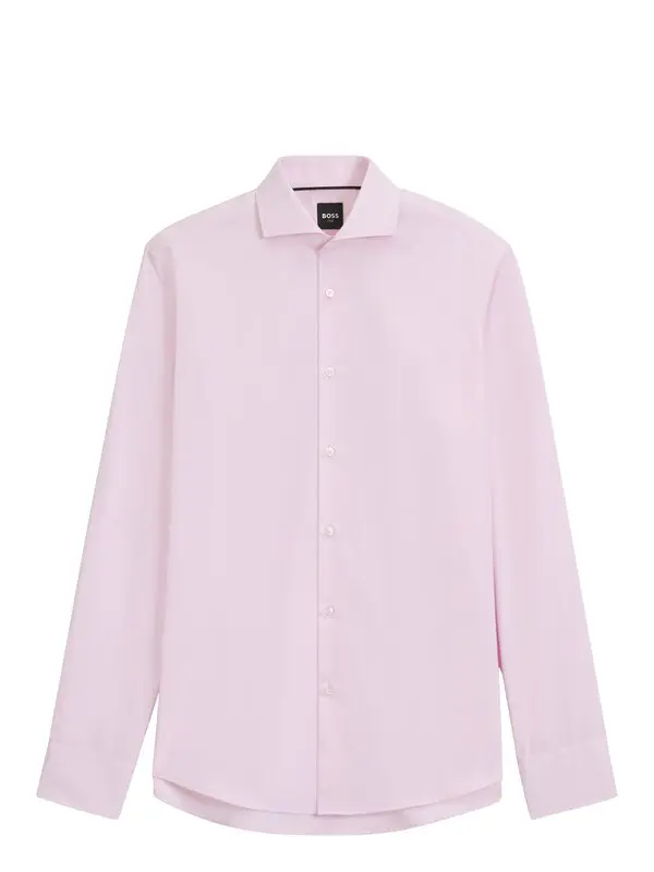 BOSS Wrinkle-resistant Regular-fit Shirt In Oxford Cotton - Light Pink