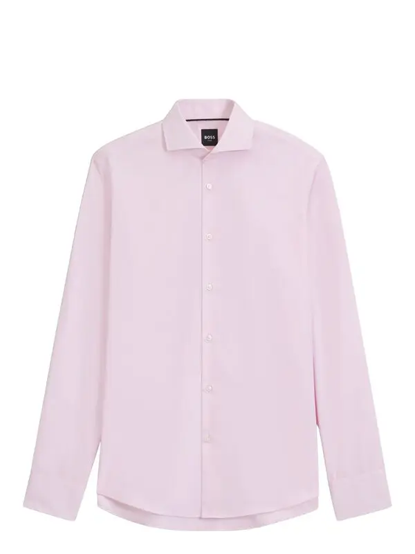 BOSS Wrinkle-resistant Regular-fit Shirt In Oxford Cotton - Light Pink