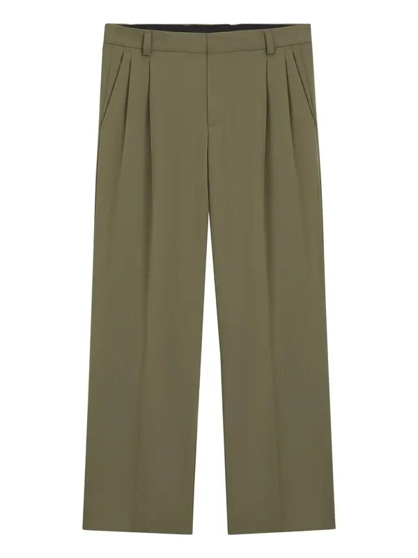Hugo Modern-fit Stretch Ripstop Trousers - Light Green
