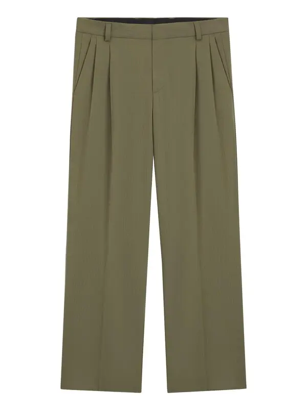 Hugo Modern-fit Stretch Ripstop Trousers - Light Green