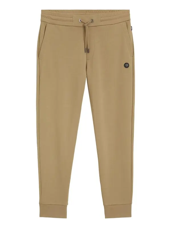 BOSS Cotton-blend Track Pants With Double B Monogram Badge - Khaki