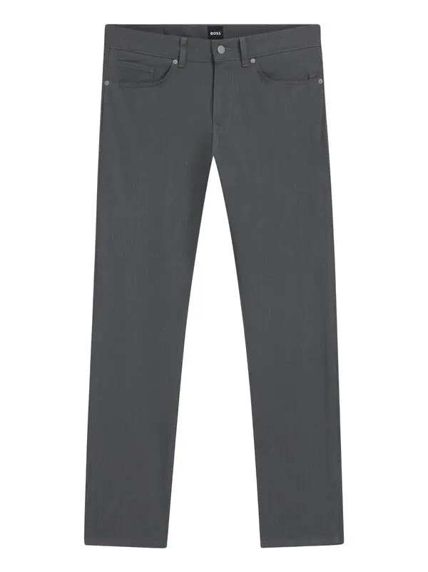 BOSS Delaware Slim-fit Trousers - Silver