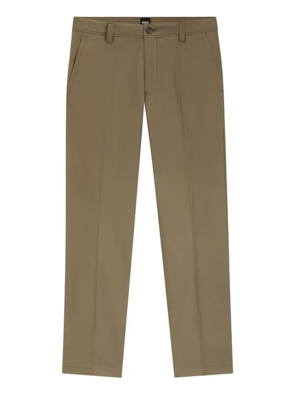 BOSS Cotton-blend Twill Trousers - Light Brown