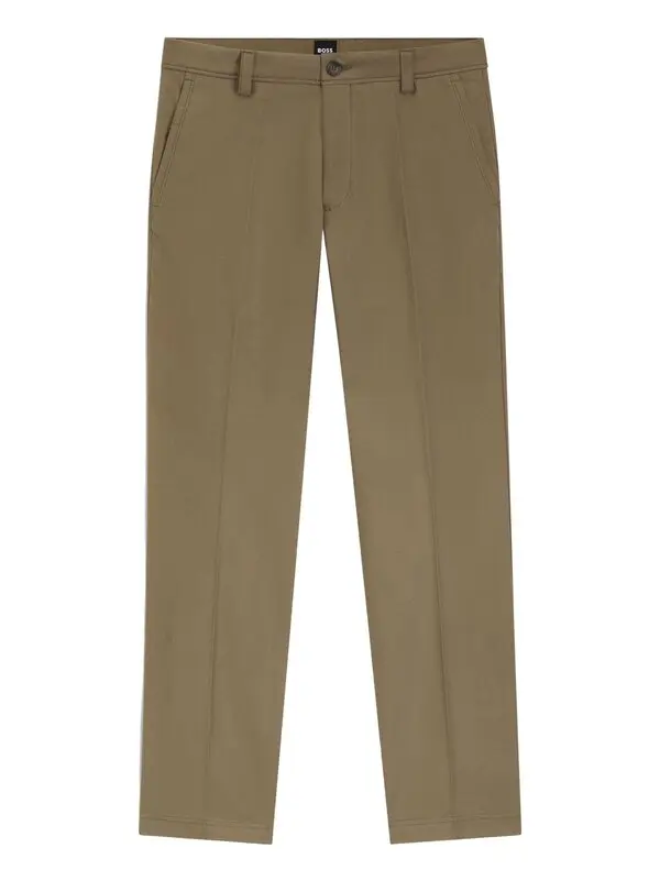 BOSS Cotton-blend Twill Trousers - Light Brown