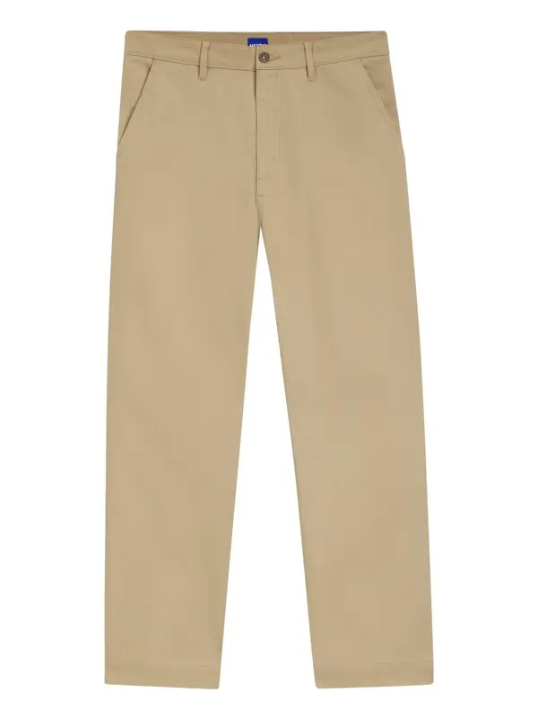 Hugo Baggy Trousers In Stretch-cotton Canvas - Beige