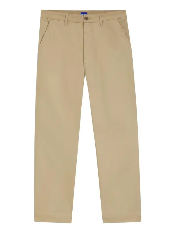 Hugo Baggy Trousers In Stretch-cotton Canvas - Beige