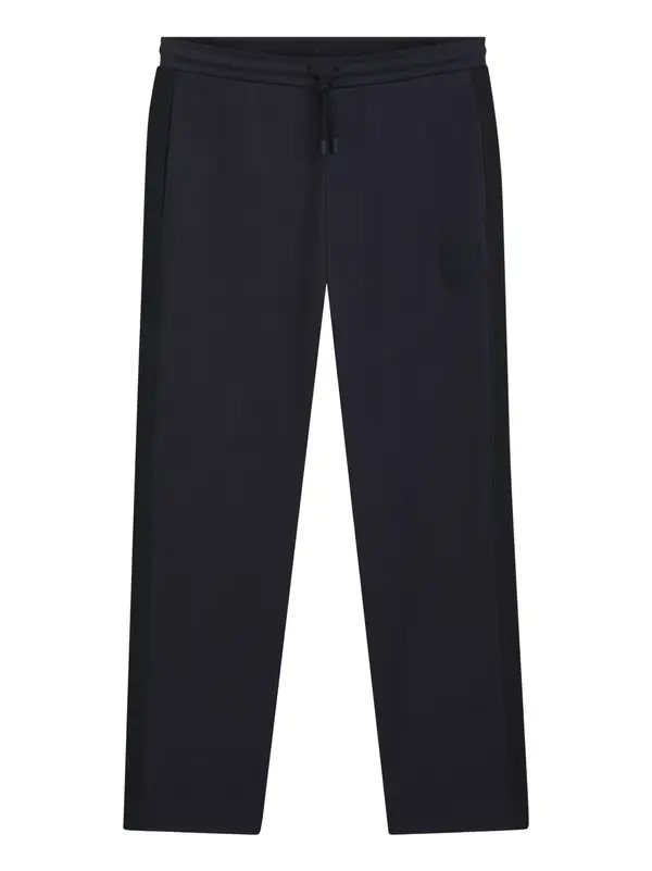BOSS Crest-logo Tracksuit Bottoms In A Regular Fit - Dark Blue
