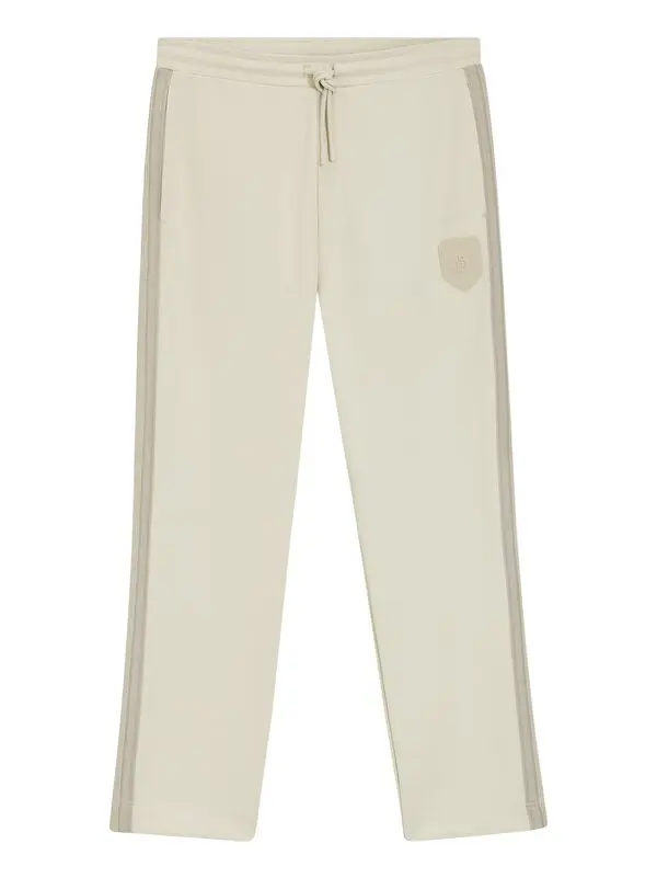 BOSS Crest-logo Tracksuit Bottoms In A Regular Fit - Light Beige