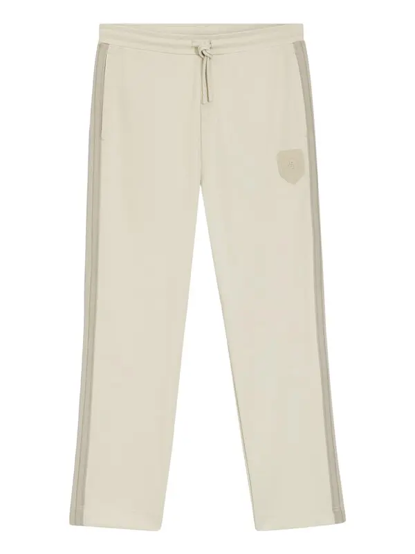 BOSS Crest-logo Tracksuit Bottoms In A Regular Fit - Light Beige