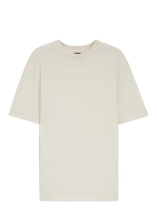 BOSS Regular-fit T-shirt In A Mercerised Cotton Blend - White