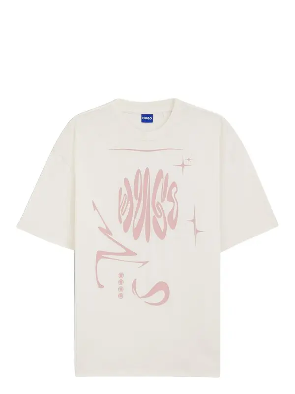 Hugo Logo-artwork T-shirt - White