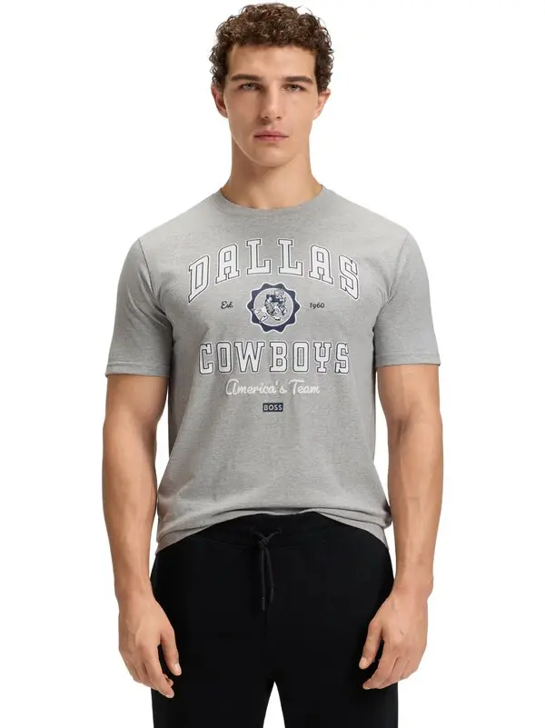 BOSS X Dallas Cowboys T-shirt With Alternative Logo - Silver