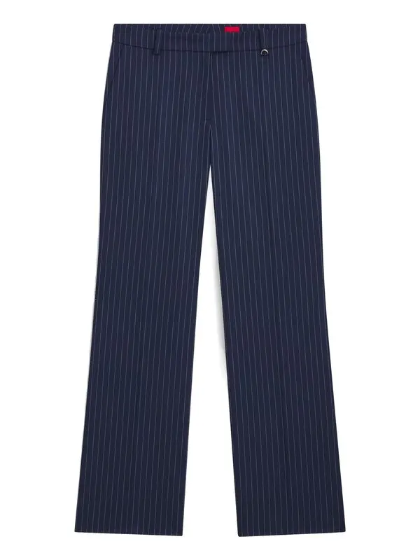 Hugo Slim-fit Pinstripe Trousers - Patterned