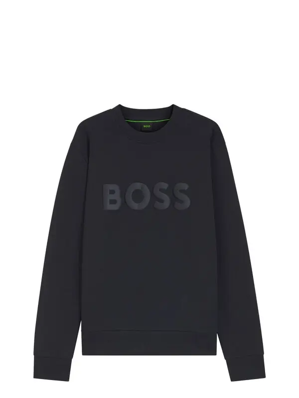 BOSS Tonal Logo Sweatshirt - Dark Blue